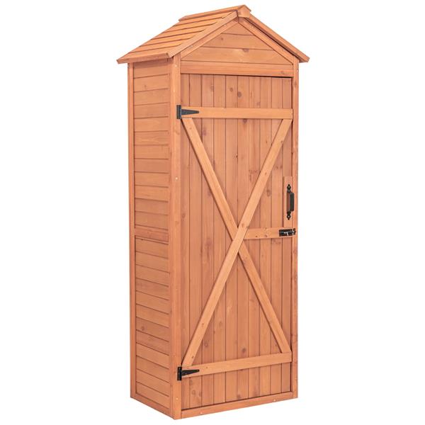 Leisure Season Shed with Drop Table - 32-in x 76-in - Cedar - Brown ...