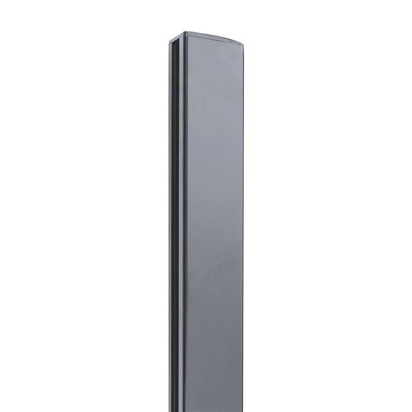 Stratco Quick Screen Aluminum 2-Way Post - 94" x 2.5" - Slate Grey | RONA