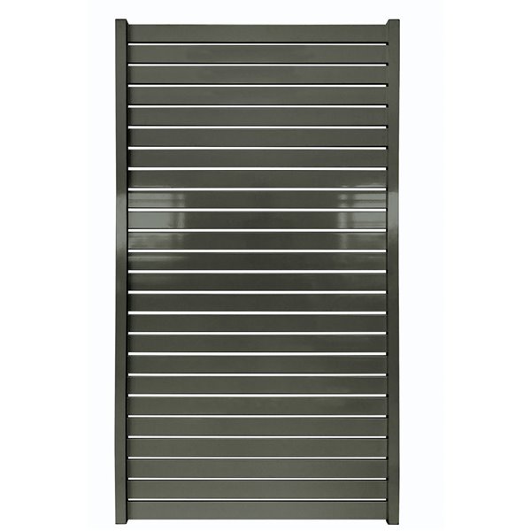Stratco Quick Screen Aluminum Gate - 40-in x 71-in - Slate Gray | RONA