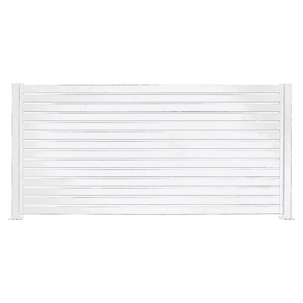 Stratco Quick Screen Aluminum Fencing Kit - 94-in x 71-in - White ...