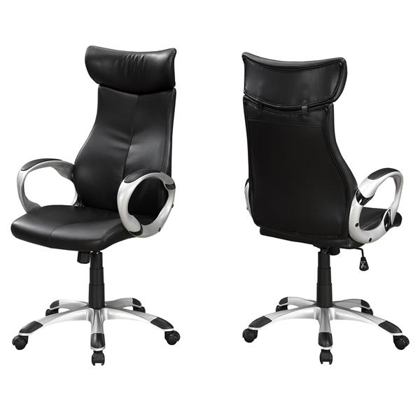 MONARCH SPECIALTIES Monarch Faux Leather Office Chair - Black | RONA