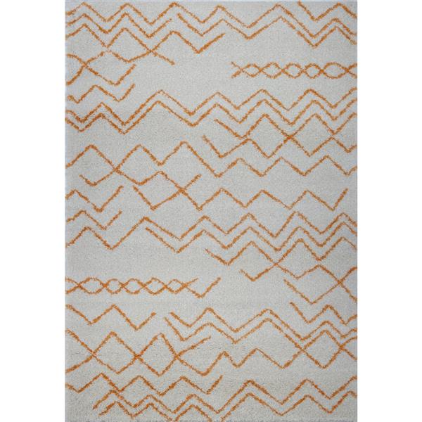 La Dole Rugs® Contemporary Trellis Rectangular Rug - 8-ft x 11-ft ...