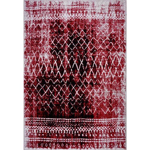 La Dole Rugs® Verona Area Rug - 5.3-ft x 7.5-ft - Polypropylene - Red ...