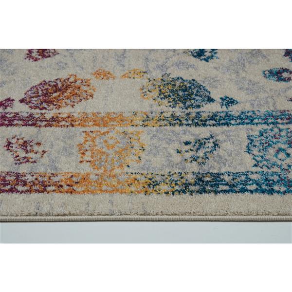 La Dole Rugs® Floral Area Rug - 2' x 3.3' - Polypropylene - Multicolour ...