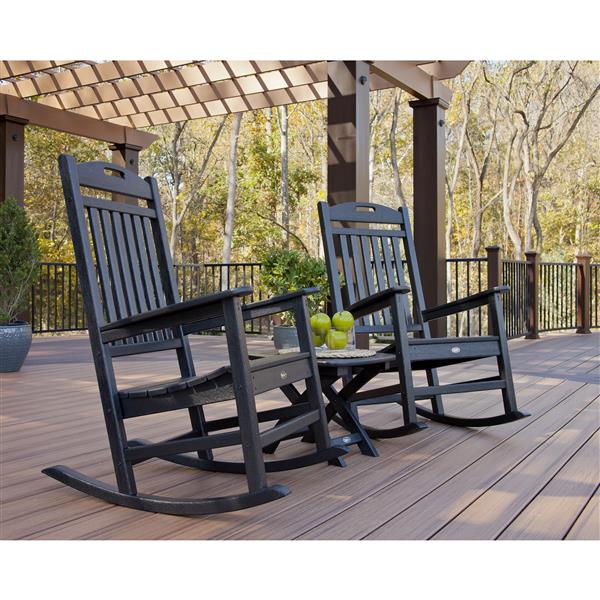 Trex Yacht Club Plastic Rocking Chair - Black TXR100CB | RONA