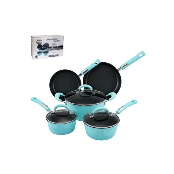 Hamilton Beach Blue Cookware Set - 8-Piece HBB606 | RONA