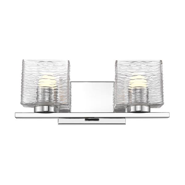 Z-LITE Applique pour salle de bain Barrett, 2 lumières, chrome | RONA