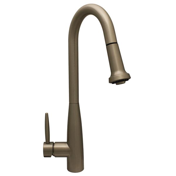 Whitehaus Collection Single Handle Kitchen Faucet with Pull-Down ...