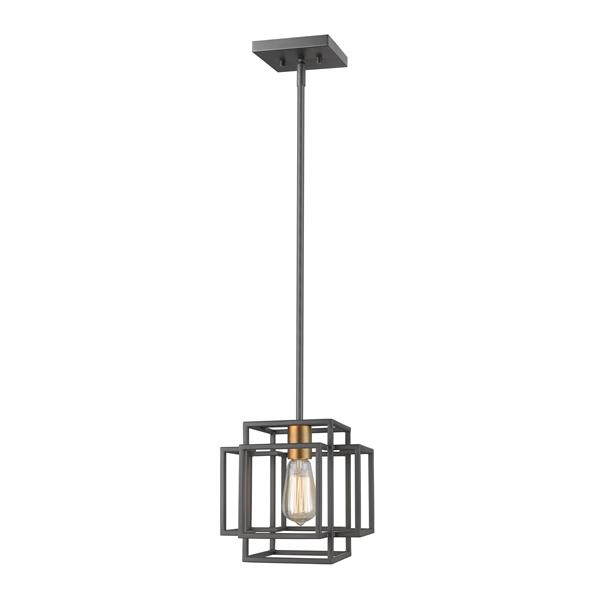 Z-Lite Titania 1-Light Mini Pendant Light - Multicoloured 454MP-BRZ-OBR ...