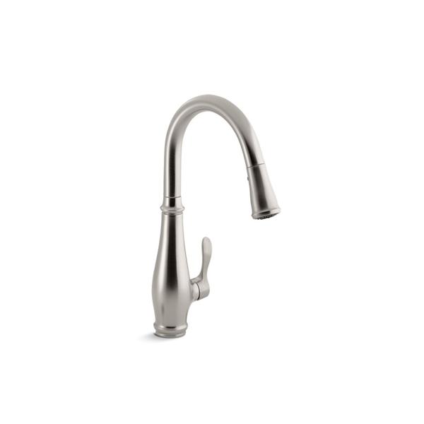 KOHLER Cruette High-Arc Kitchen Sink Faucet - 1-Handle - Stainless ...