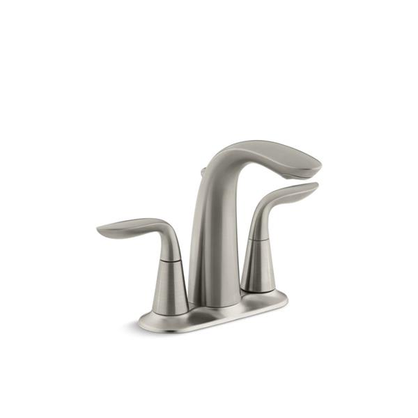 KOHLER Refinia Bathroom Sink Faucet - 2-Handle - Brushed Nickel 5316-4 ...
