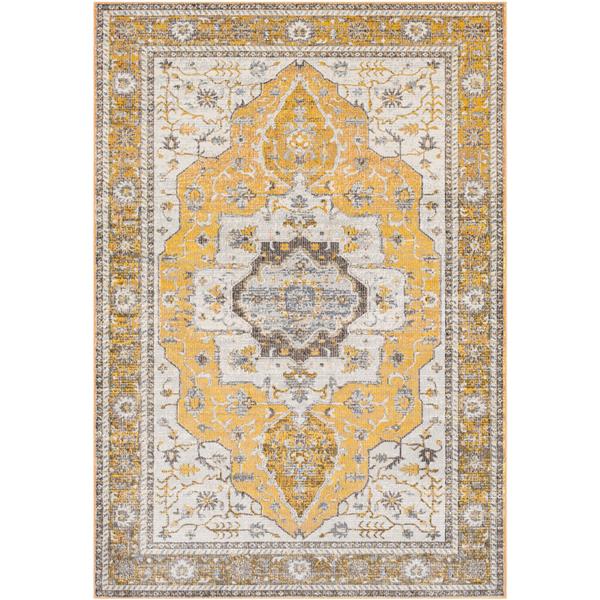 Surya Aura Silk updated traditional area rug - 5-ft 3-in x 7-ft 6-in ...