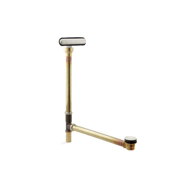 KOHLER Clearflo 1.5-inc Slotted Overflow Bath Drain - Vibrant Brushed ...