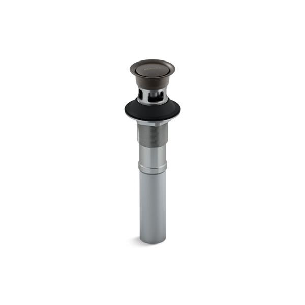 KOHLER Pop-Up Clicker Drain with Overflow - 1.25" - Oil-Rubbed Bronze ...