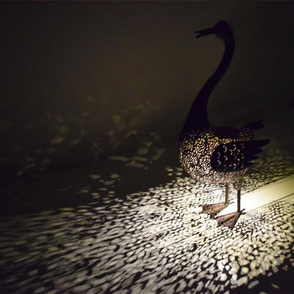 Oakland Living Duck Solar Light - 24-in - Bronze Steel - Set of 4 | RONA