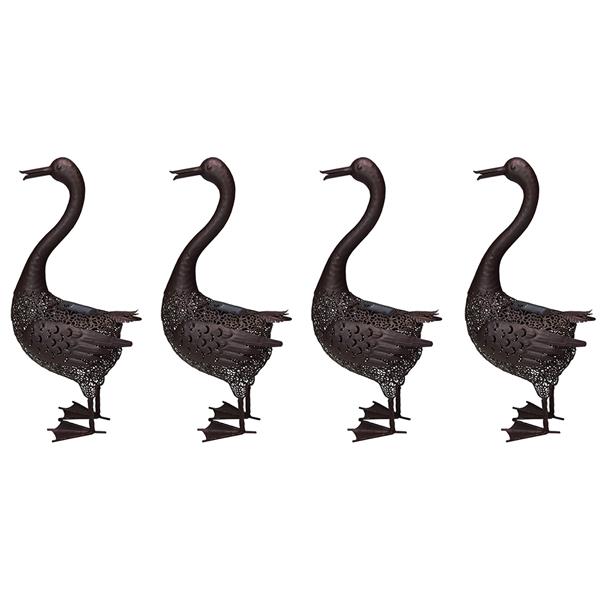 Oakland Living Duck Solar Light - 24-in - Bronze Steel - Set of 4 | RONA