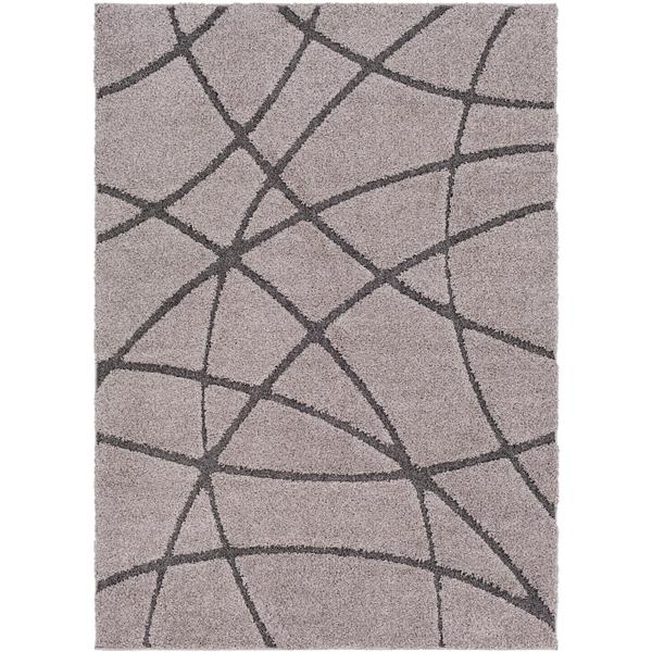 Surya Cut & Loop Shag Area Rug - 5-ft 3-in x 7-ft 3-in - Rectangular ...