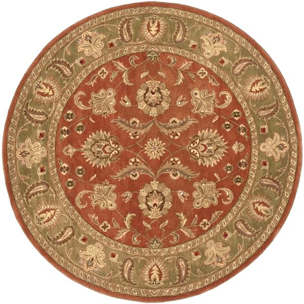 Surya Crowne Traditional Area Rug - 8-ft - Round - Camel CRN6019-8RD | RONA