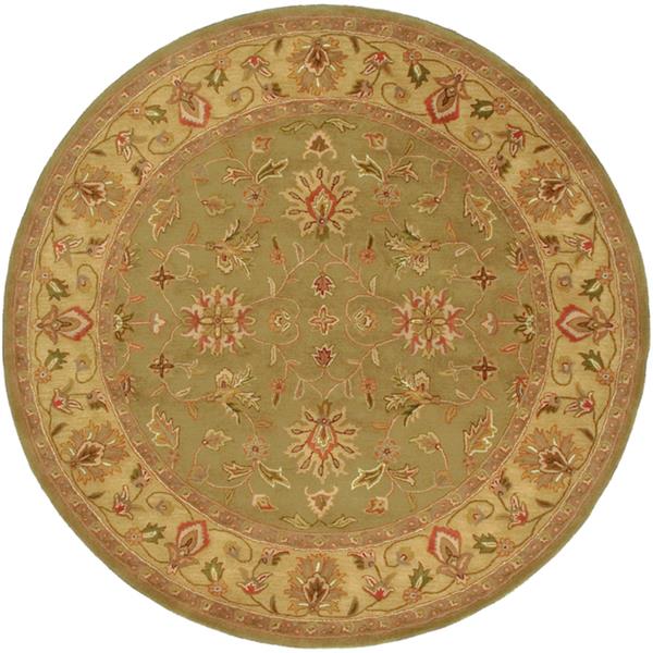 Surya Crowne Traditional Area Rug - 8-ft - Round - Olive CRN6001-8RD | RONA