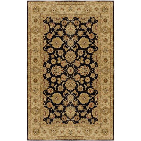 Surya Crowne Traditional Area Rug - 8-ft x 11-ft - Rectangular - Black ...