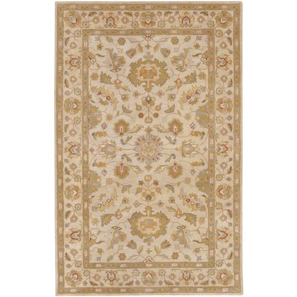 Surya Crowne Traditional Area Rug - 9-ft x 13-ft - Rectangular - Beige ...