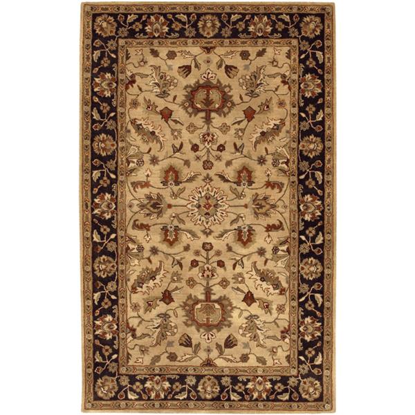 Surya Crowne Traditional Area Rug - 10-ft x 14-ft - Rectangular - Black ...