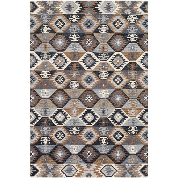 Surya Dena Transitional Area Rug - 8-ft x 10-ft - Rectangular - Gray ...