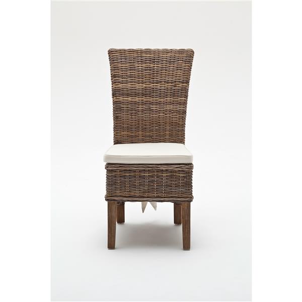 NovaSolo Wickerworks Salsa Dining Chair with Cushion - set of 2 CR13 | RONA