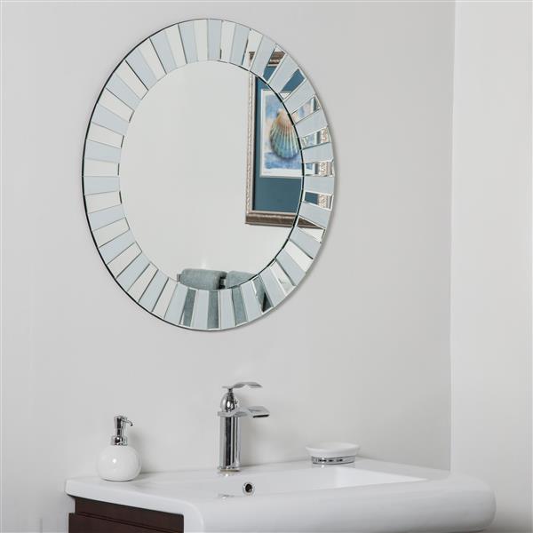 Decor Wonderland Kiara Modern Round Bathroom Mirror SSM529A | RONA
