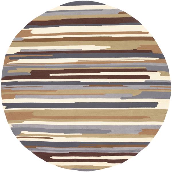 Surya Rain Indoor/Outdoor Area Rug - 8-ft - Round - Brown RAI1269-8RD ...