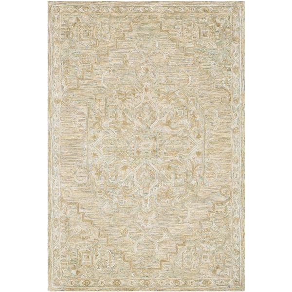 Surya Shelby Traditional Area Rug - 4-ft x 6-ft - Rectangular - Sage ...