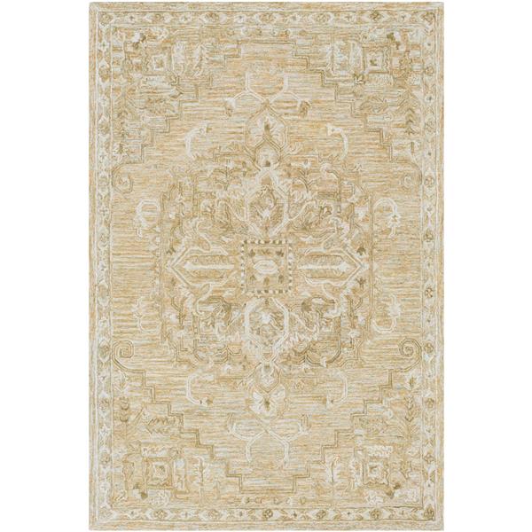 Surya Shelby Traditional Area Rug - 4-ft x 6-ft - Rectangular - Olive ...