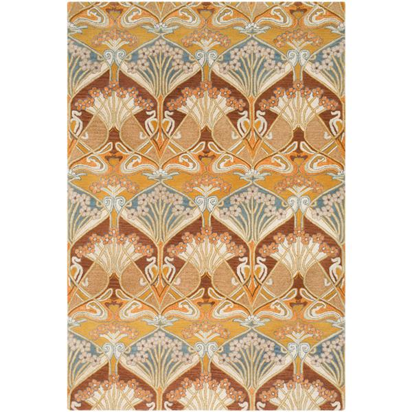 Surya Viva Rectangular Transitional Area Rug - 8-ft x 10-ft - Orange ...