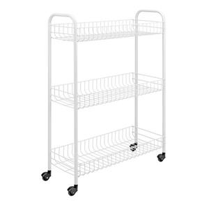 Metaltex Slim Deluxe Cart - 3-Tier - White 341503 | RONA
