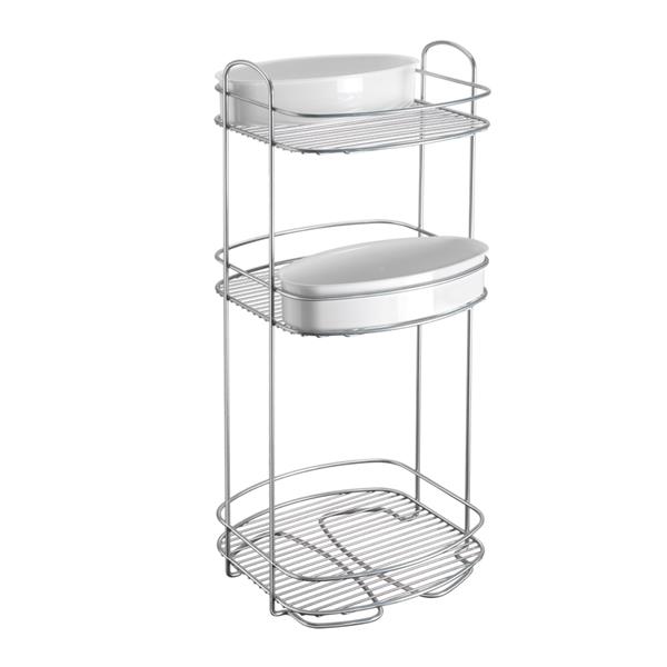Metaltex Orbit 3-Tier Storage Rack - Metal - White 403718 | RONA