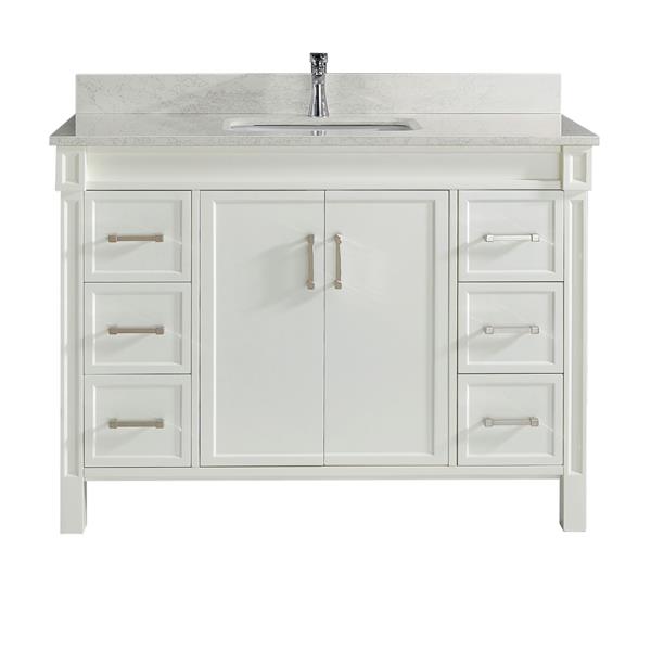 Spa Bathe Sedona Series Bathroom Vanity and Sink - 48-in. - White ...