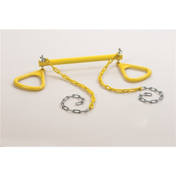 Creative Cedar Designs Triangle Trapeze Ring and Bar - Yellow - 18-in ...