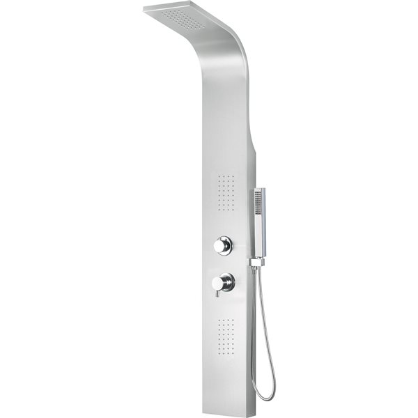 ALFI brand Shower Panel System with 2 Body Sprays - Brushed Stainless ...