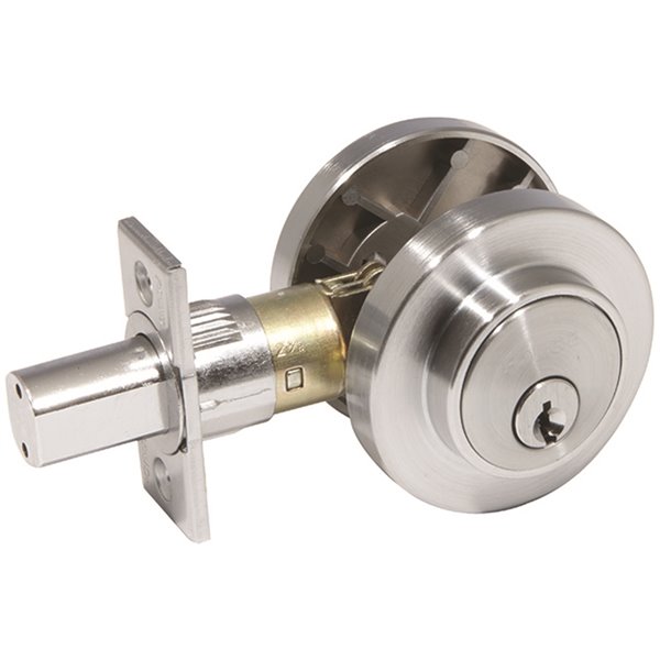 Forge Locks Europa Single Cylinder Deadbolt - Satin Chrome 13-11503 | RONA