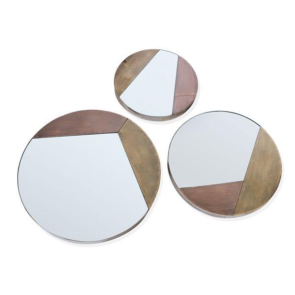 Gild Design House Alexander Mirrors - Bronze - 24-in x 24-in - Set of 3 ...