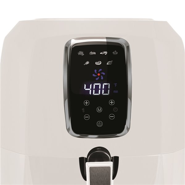 Friteuse digitale à air chaud XL Kalorik, 4,7 l, blanc | RONA