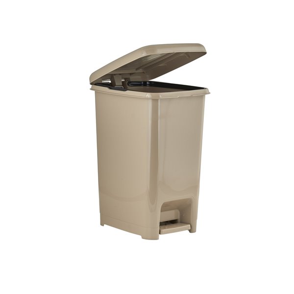 Superio Trash Can - Step Lid - 13-in - 10-L - Beige 731 | RONA