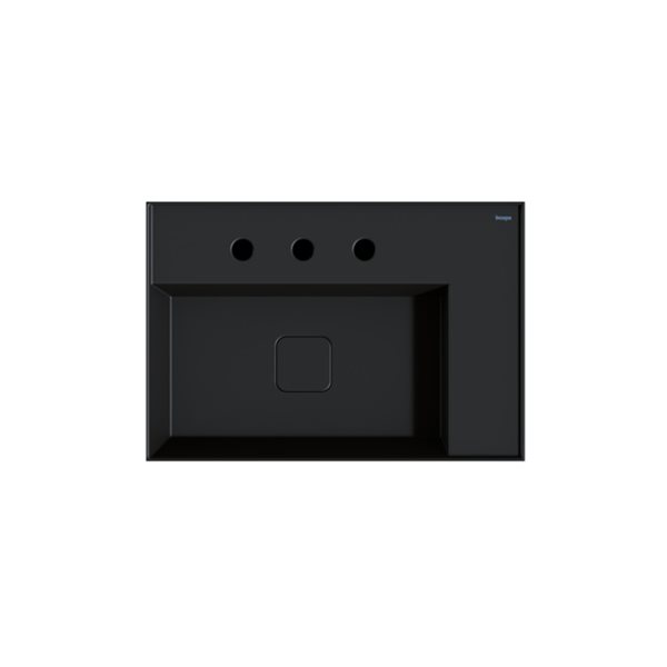 Cheviot Elevate Vessel Bathroom Sink - 16.75-in x 24.37-in - Graphite ...