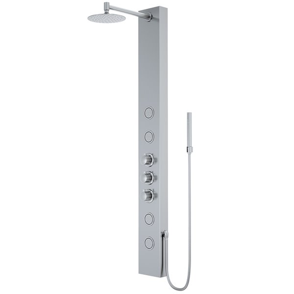 VIGO Ellington 59-in Stainless Steel Shower Panel VG08013ST | RONA