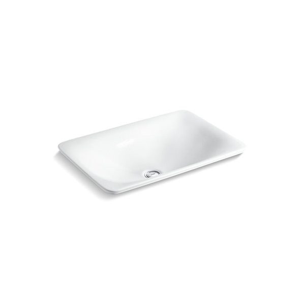 KOHLER Paisley Carillon Rectangle Wading Pool Bathroom Sink - White ...