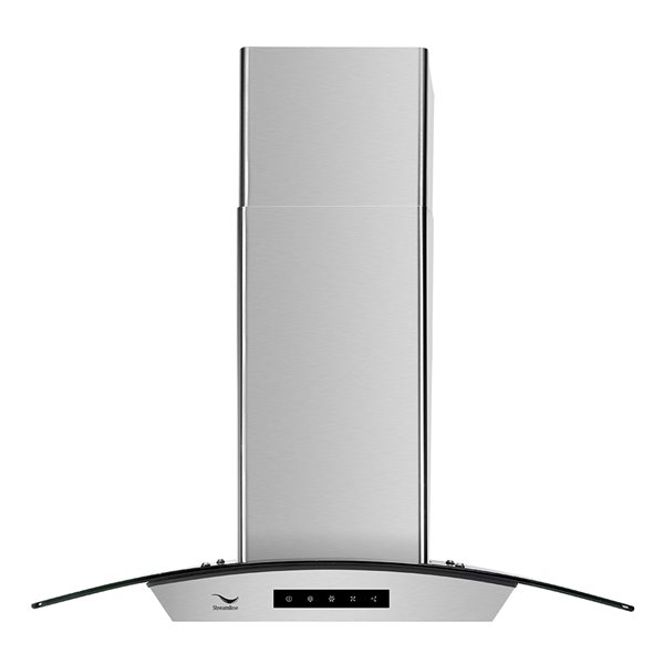 Streamline Convertible Wall-Mount Kitchen Range Hood - 480 CFM - 35.4 ...