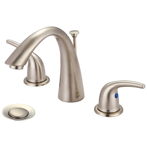 Olympia Faucets Accent 2-Handle Widespread Lavatory Faucet - Brushed ...