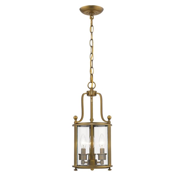 Lustre léger Wyndham de Z-Lite à 3 lumières, 8,5 po x 17,75 po, laiton ...