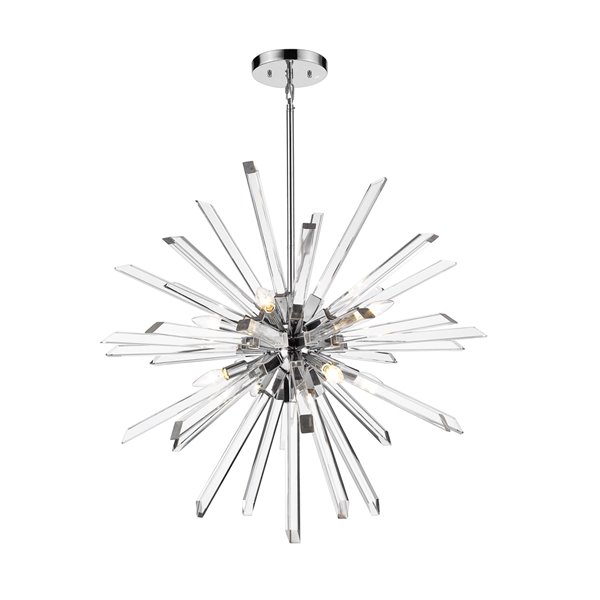 Lustre léger Burst de Z-Lite à 8 lumières, 33,25 po, chrome 4003-8CH | RONA