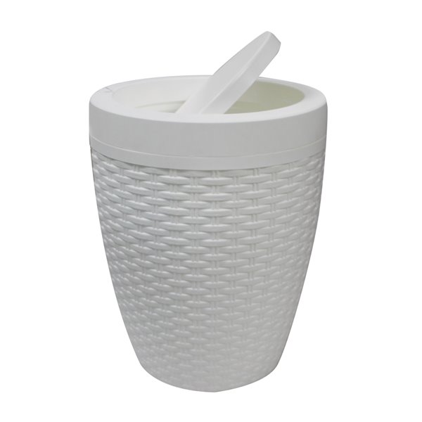 Modern Homes Round Bath Bin - 7L - White 67525 | RONA